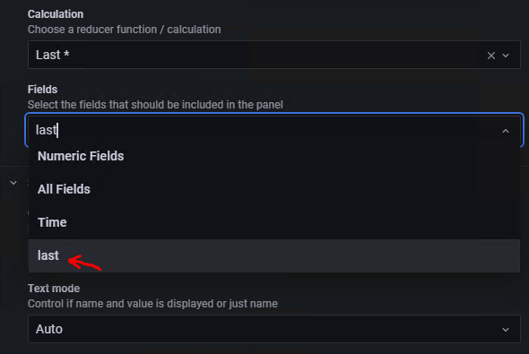 Grafana Stat panel with a String – {{ vExpose }}.Blog